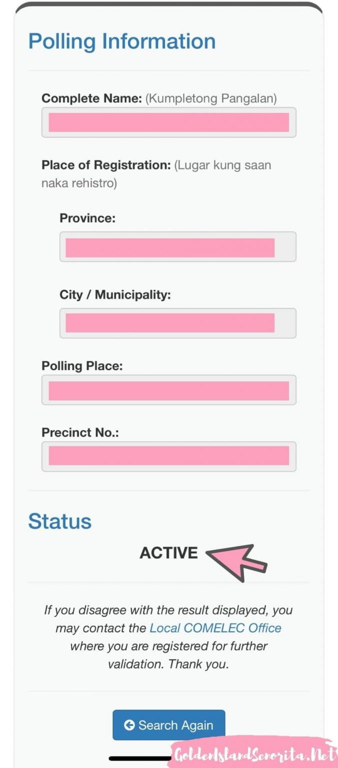 COMELEC Precinct Finder: Check If You're A Verified Voter In The ...