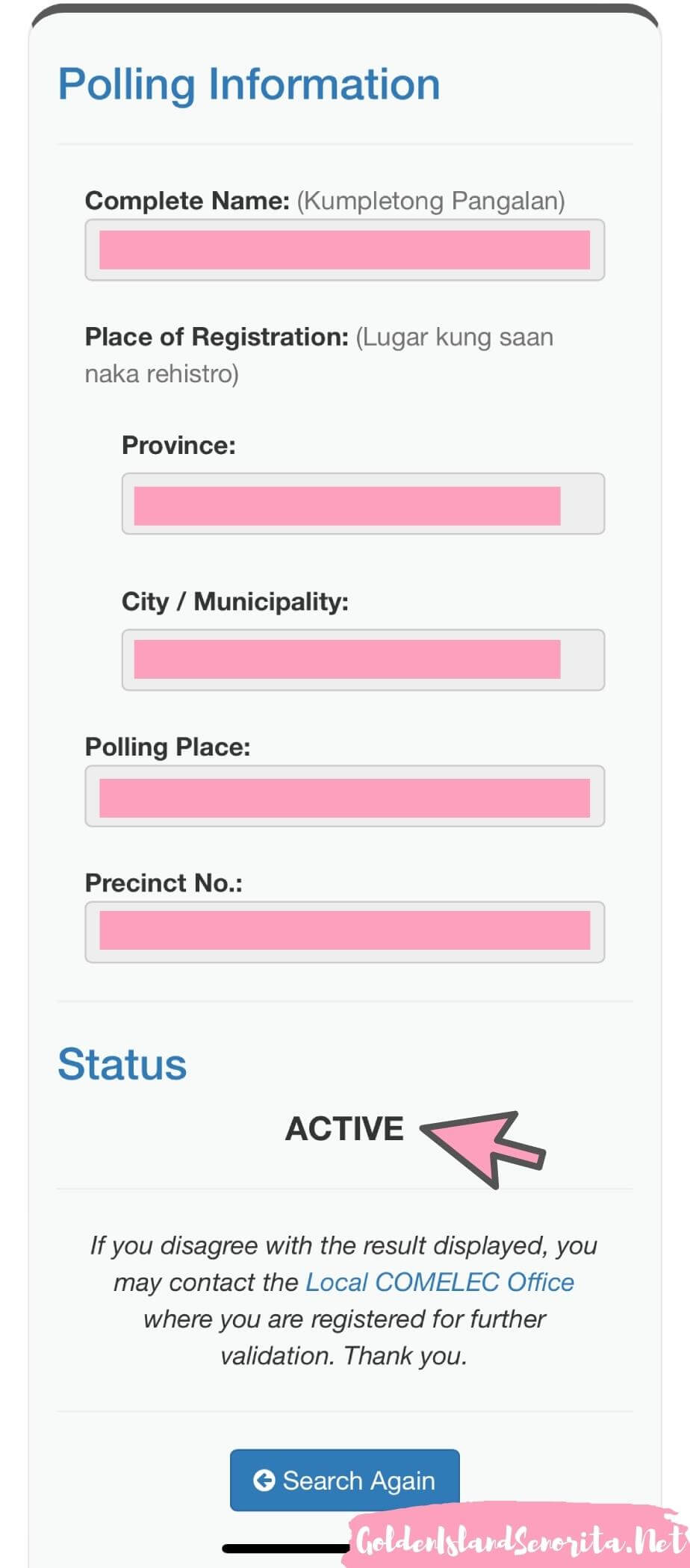 COMELEC Precinct Finder: Check If You're A Verified Voter In The ...