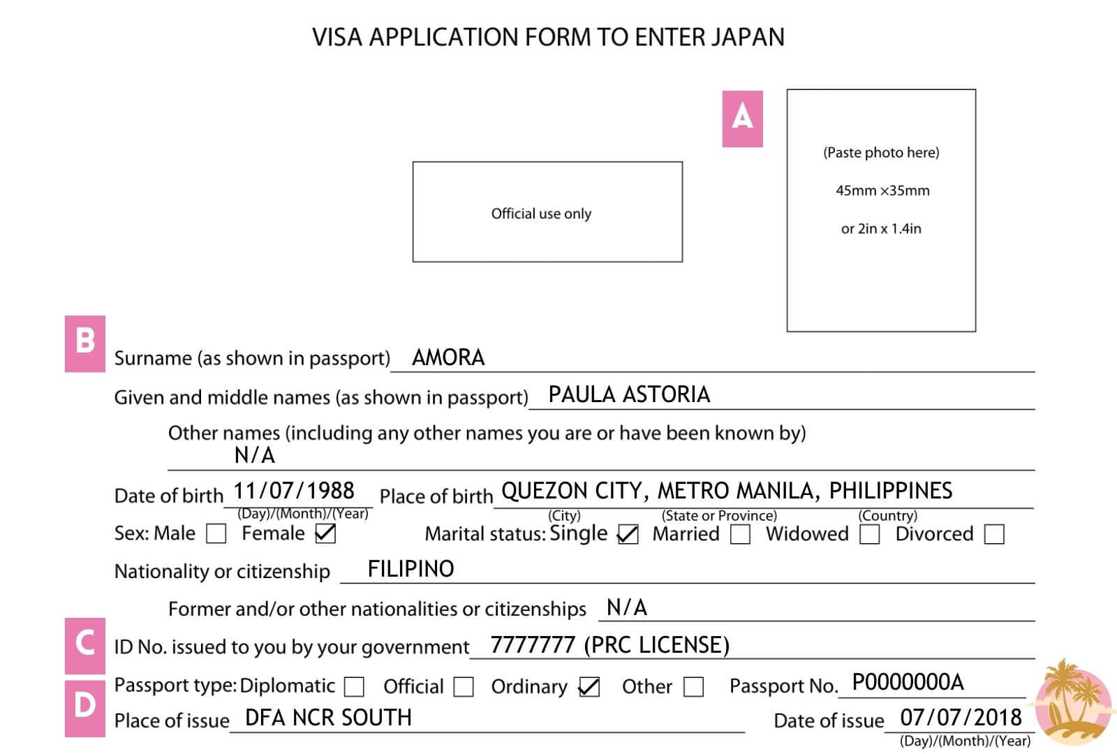JAPAN VISA APPLICATION FORM (For Tourists): A Step-by-Step Guide On How ...