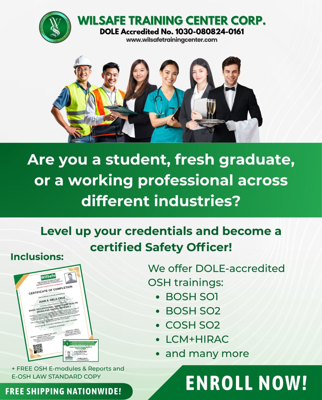 Wilsafe Training Center: Be A Confident Safety Officer In 2 Weeks [2026]